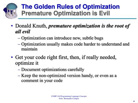 ppt lecture 34 code optimization powerpoint presentation free