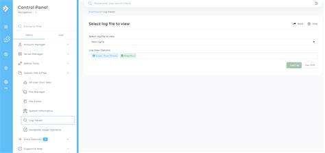 How To Use The Log Viewer In Directadmin Evolution Skin Ipserverone