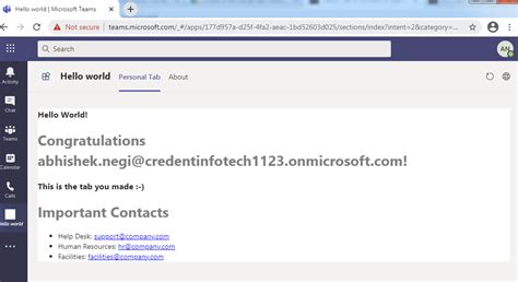 Sharepoint Online Teams Tab Is Not Able To Load In Teams Desktop Application Using Microsoft