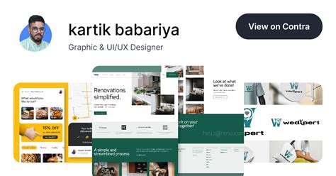 Kartik Babariya On Contra Graphic And Uiux Designer