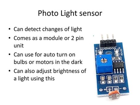Introduction To Sensors And Actuatorspptx