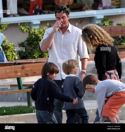 Exclusive Actor Dean Cain Of Lois And Clark And Son Christopher Spend Some Quality Time At A
