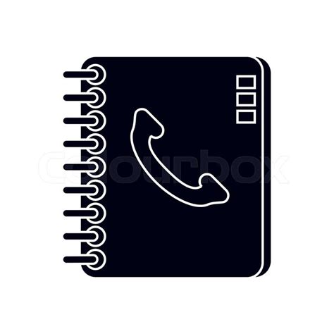 Agend Phone Book Icon Call Telephone And Communication Them Colourbox