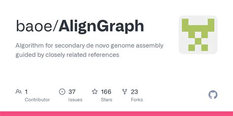 GitHub Baoe AlignGraph Algorithm For Secondary De Novo Genome Assembly Guided By Closely