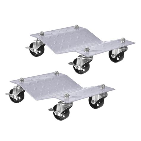 Car Dollies Heavy Duty 2 Pieces Car Stakes 3000lbs Capacity Tire Dolly