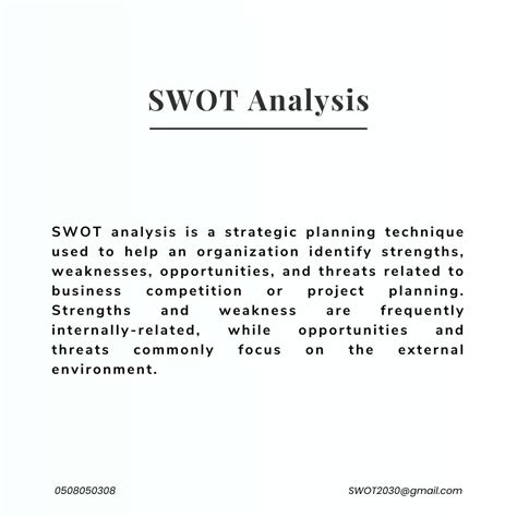 What Is Swot Analysis Swot Company Ksa