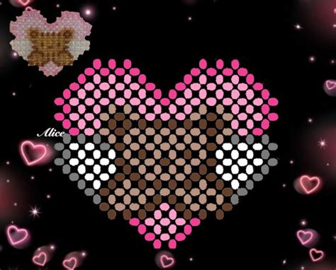 Мишка ангелочек в сердечке в 2024 г Бисероплетение аборигенов Техники плетения бисером Поделки