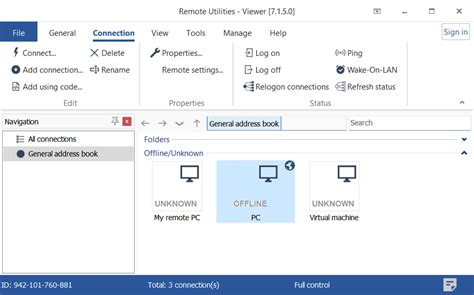 Configure Internet ID Remote Utilities