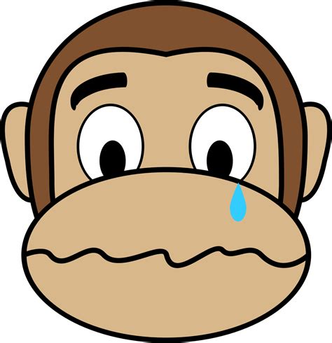 Clipart Monkey Emoji Crying