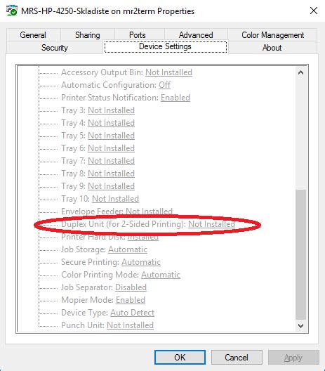 Automatic Duplexing Unit Not Installed Hp Support Community 8194374