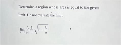 solved determine a region whose area is equal to the given