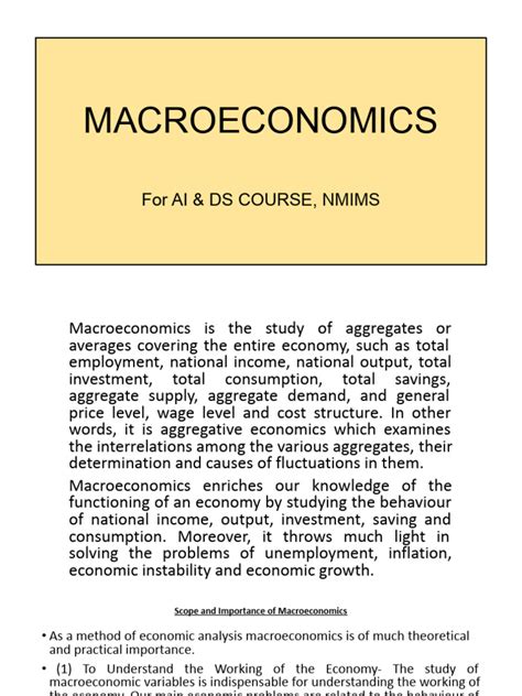 macro pdf macroeconomics business cycle