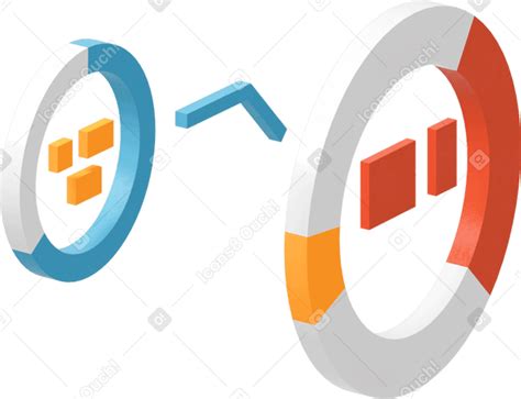 3d Connected Infographics Illustration In Png Svg 3d Connected Infographics Illustration In Png Svg