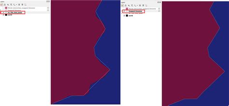 matching non aligning timezone polygon with countries polygon in qgis