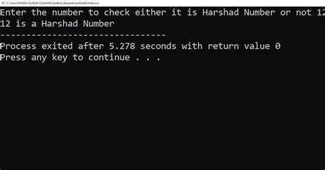 Harshad Number In C Programming Learning Duniya