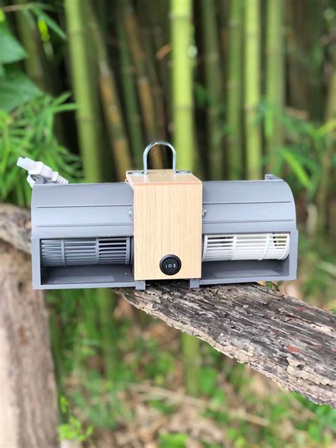 พัดลมโบลเวอร์ Blower รุ่นมินิ2ช่อง ฝาครอบลายไม้ อะไหล่ พัดลมมินิเทอร์โบ พัดลมหอยโข่ง 220v ระบาย