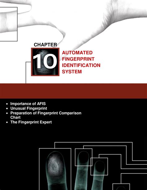 Chapter 10 Automated Fingerprint Identification System Chapter