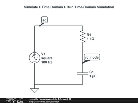 Squarewave Into RC Circuit CircuitLab