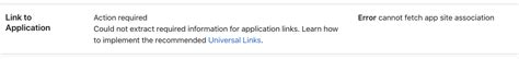 React Native Ios Universal Links Error Cannot Fetch App Site Association Stack Overflow