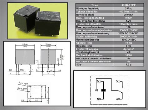 RELAY 1x250V 10A 12VDC JS1-B-12V-F RELAY-JS1B12VF