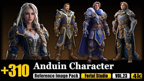 Artstation 310 Anduin Character Reference Image Pack V 23 4k Artworks