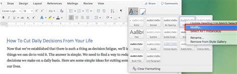 How To Change The Default Font In Microsoft Word Styles Envato Tuts
