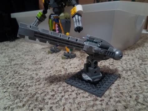 My Titan Mech S Heavy Railgun Is Finished So I Made A Mounting For It While The Mech Itself Is