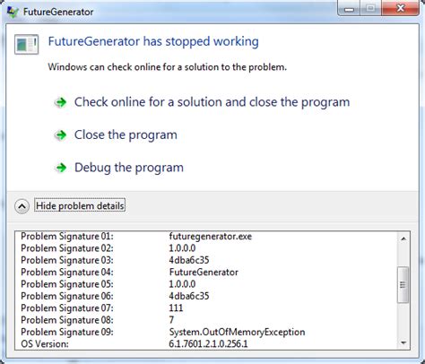 Systemoutofmemoryexception And A Few Exceptions Happen During