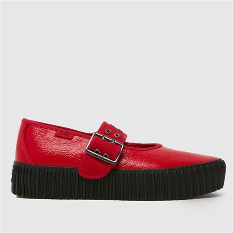 Vans Mary Jane Creeper Trainers In Red Uk