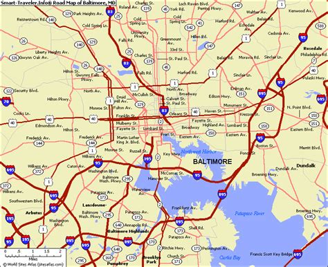 Printable Map Of Baltimore Md