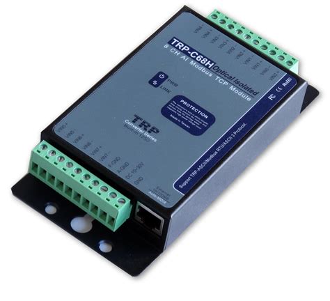 TRP C68H Isolated 8 Channel Analog Input Modbus TCP Module Support TRP ASCII Modbus RTU ASCII