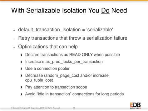 Ppt Achieving Serializable Isolation Levels In Postgresql Powerpoint