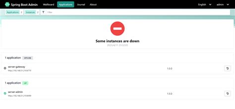 Spring Boot Admin Inability To Perceive Service Online And Offline