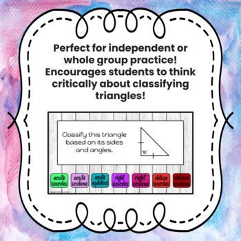 Classifying Triangles Game DIGITAL ACTIVITY By The Crab Shack