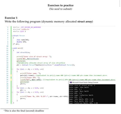 Solved Need Help With Exercise 1 And 3 C Programming This Chegg Com
