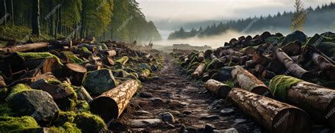 Premium Photo Sustainable Forestry Practices Background