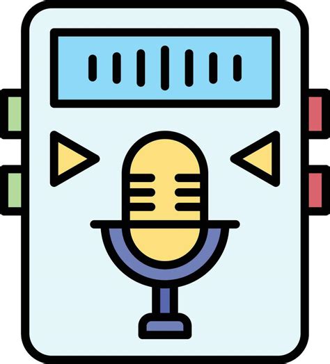 Voice Recorder Vector Icon 30344078 Vector Art At Vecteezy