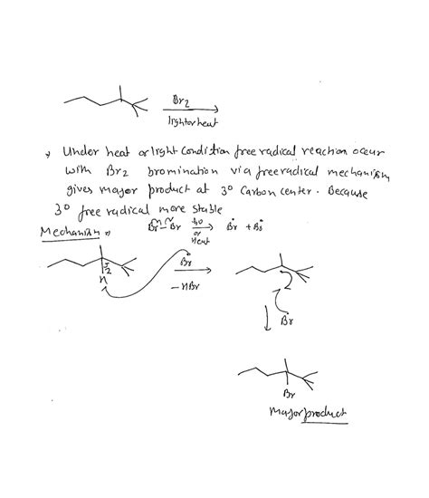 [solved] 3 Predict The Major Product For The Reaction Below Br2 Light Course Hero