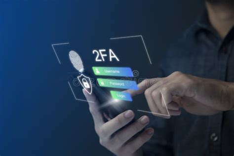 businessman using smartphone to fingerprint scan for two factor