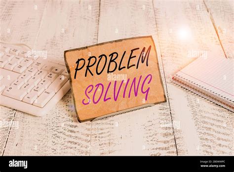 Text Sign Showing Problem Solving Business Photo Showcasing To Find An Answer Or Means Of