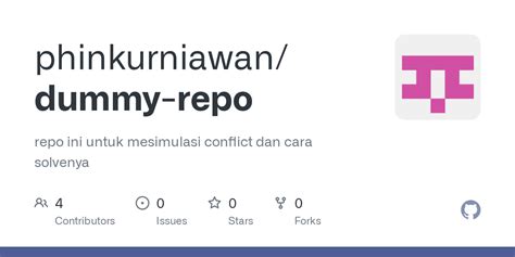 Github Phinkurniawan Dummy Repo Repo Ini Untuk Mesimulasi Conflict Dan Cara Solvenya