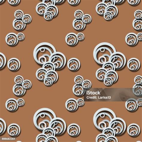 옅은 파란색 동그라미와 추상 패턴입니다 브라운에 동그라미 3차원 형태에 대한 스톡 벡터 아트 및 기타 이미지 3차원 형태 개념 개념 기호 Istock