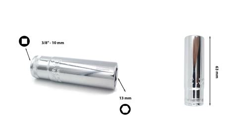 Ceta Form 13 Mm 38” 6 Köşe Derin Lokma Anahtar C14 H13 Ceta Form 3