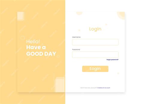 Premium Vector Log In Page Ui Design Template