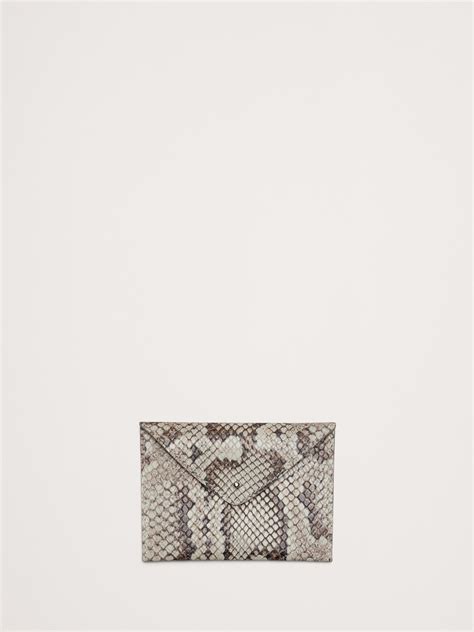 Leather Mini Envelope Pouch Banana Republic