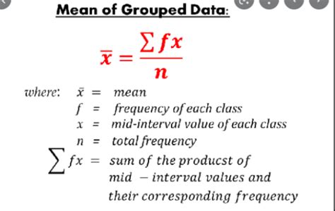 Examples And Formulas For Standard Deviation Variance Mean For Grouped