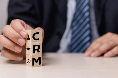 Premium Photo Wooden Cubes With Crm Customer Relationship Management