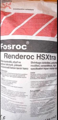 Fosroc Renderoc Hs Xtra Packaging Size 25 Kgs At ₹ 950 Bag In Mumbai Id 26186301673