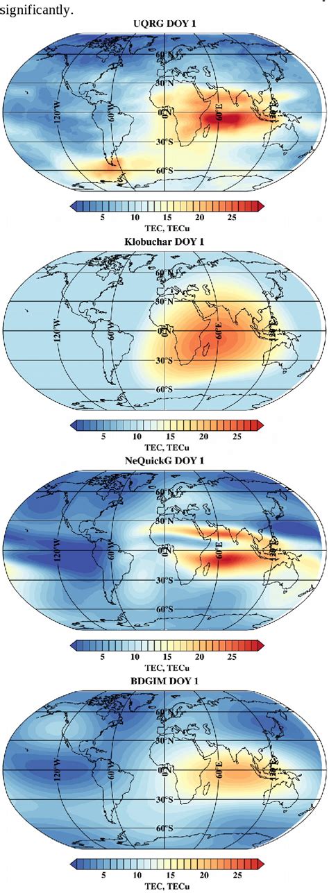 Figure 1 From Comparing The Different Operational Ionosphere Models Through Total Electron
