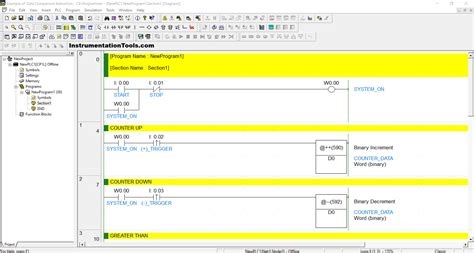 Data Comparison Instructions In Omron Plc Practical Example